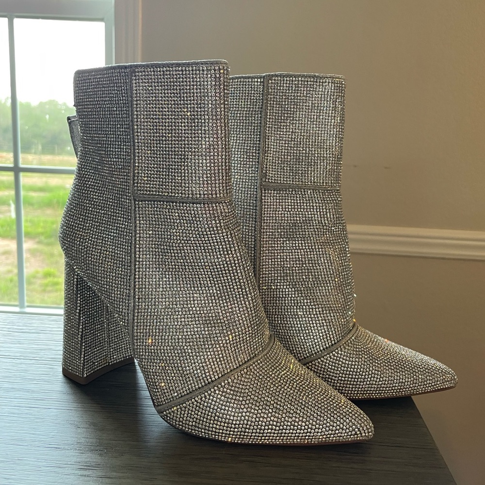 Steve Madden Tara Rhinestone Boots - Gem